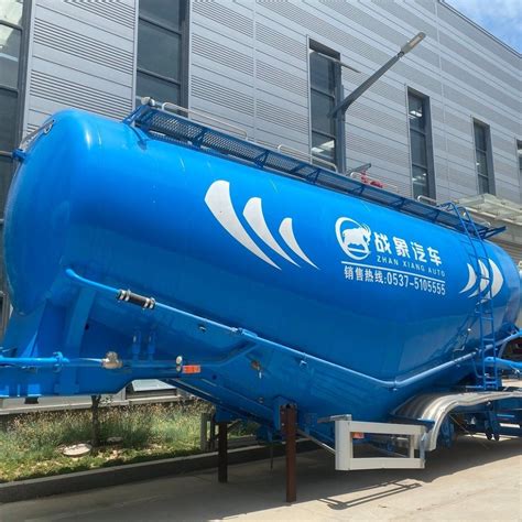 Bulk Cement Tank Trailer Axle Fly Ash Cement Bulker Silo Tanker