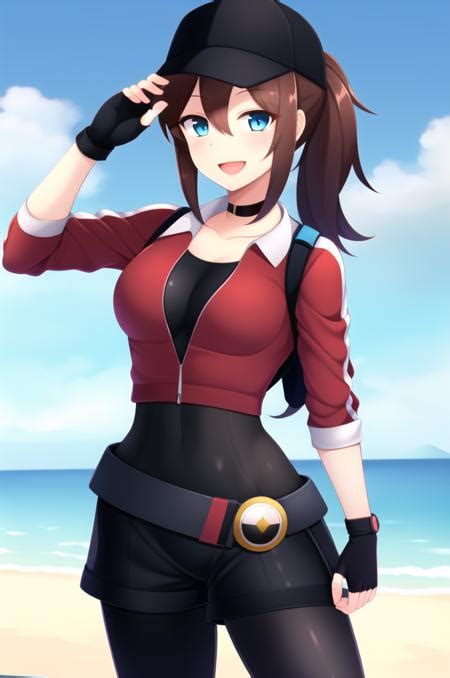 AI Art LoRA Model Pokemon Go Female Trainer Red COMMISSION PixAI