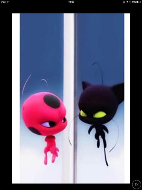 Tiki Y Plagg Adrien Catnoir Francesas Kwami Mariquita Amor