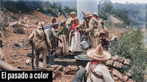 El Pasado A Color On Twitter Mujeres Y Militares Tomando Agua De Un