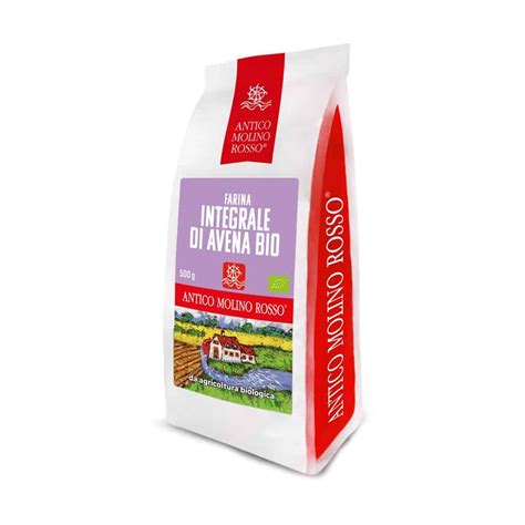 Farina Di Avena Integrale Biologica 500 G Antico Molino Rosso