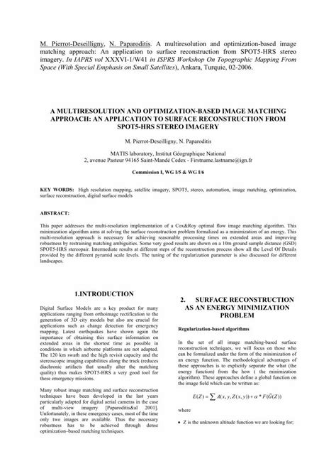 pdf a multiresolution and optimization based image …logiciels ign fr img pdf ankara2006