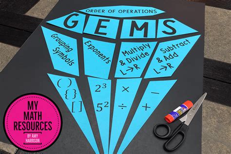 Order Of Operations Foldable Gems