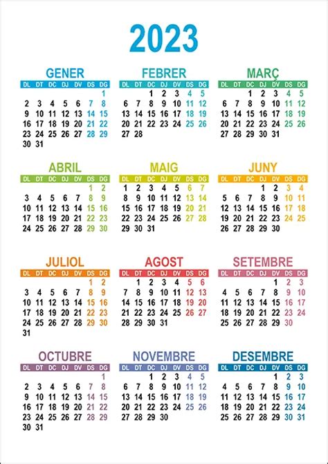 Calendari Per Imprimir En Catal Calendaris Su Calendaris En