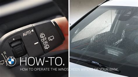 How To Operate The Windscreen Wipers Of Your Bmw Bmw How To Youtube