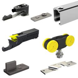 Pack premium SLID UP 160 pour porte coulissante jusqu à 1500 mm rail
