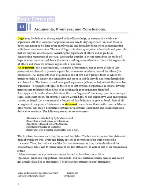 arguments premises and conclusions logic pdf logical consequence argument