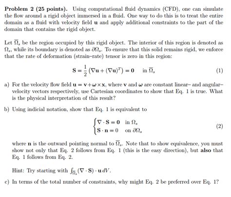 problem 2 25 points using computational fluid
