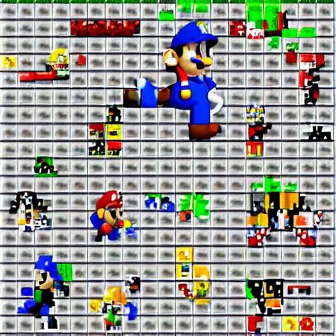 Mario Sprite Art Stable Diffusion