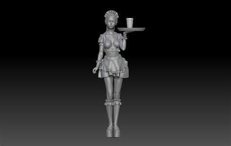 Japanese Sexy Maid 1 3d Model 3d Printable Cgtrader