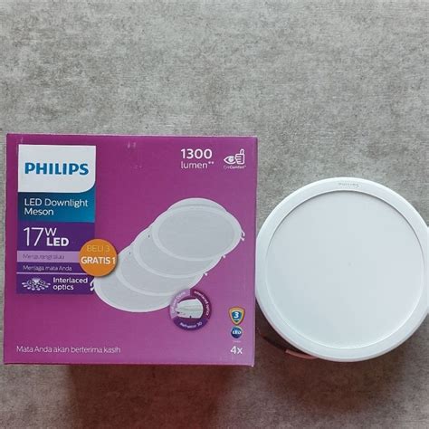 Jual Lampu PHILIPS LED Downlight MESON Pack 17 W Watt 6 Inch Cahaya
