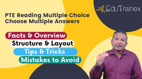 PTE Reading Multiple Choice Choose Multiple Answers Overview Tips