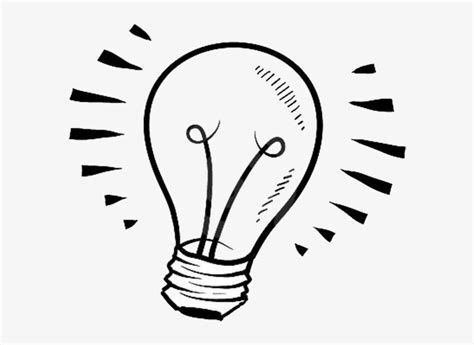 28 Collection Of Lightbulb Drawing Png Light Bulb Drawing Png PNG