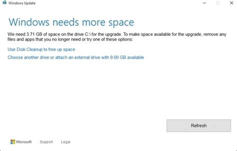 Fixed No Enough Disk Space For Windows 10 Update
