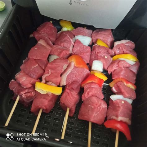 Espetinhos de Alcatra na Air Fryer saboroso e fácil de fazer Air