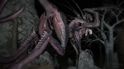 Rule 34 2016 3d Alien Anus Bent Over Claws Creepychimera Evolve Female Female Only Legs
