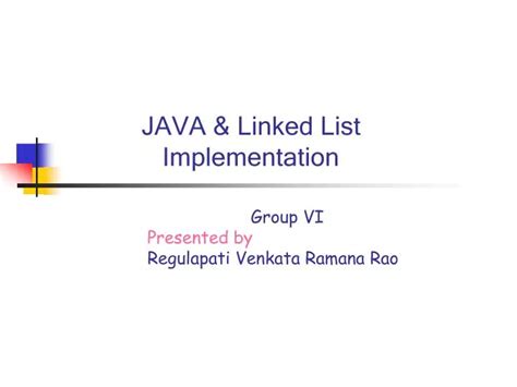 ppt java and linked list implementation powerpoint presentation free download id 2407019