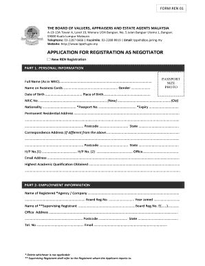 Fillable Online FORM REN 01 Fax Email Print PdfFiller