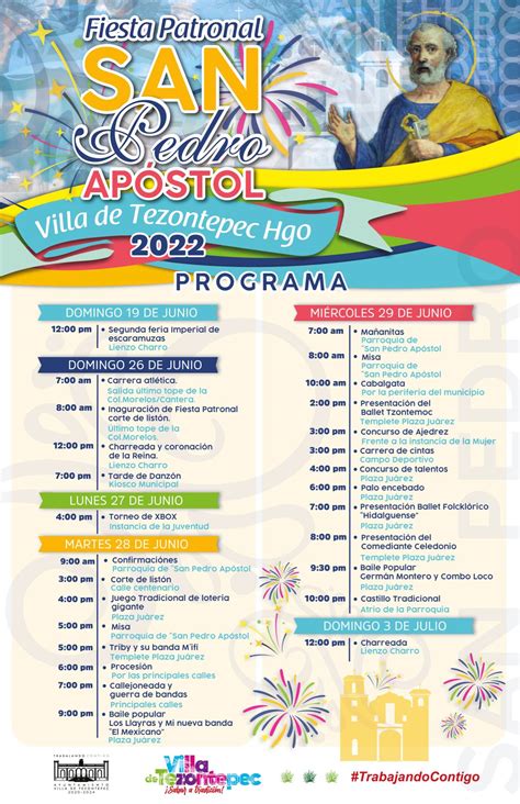 Programa Oficial de la Fiesta Patronal San Pedro Apóstol