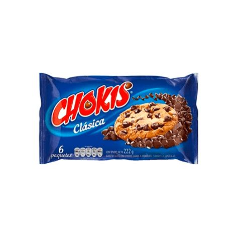 Compra Galletas Chokis Con Chispas De Chocolate 222g En Bolivia Cruzimex