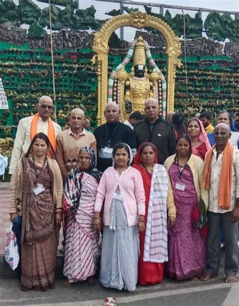 Travelers From Sardarpur Had Darshan Of Tirupati Balaji In One And A