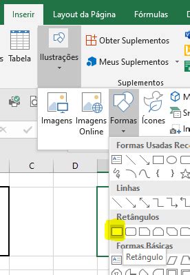 Como Fazer Um Quadrado No Excel Excel E Access