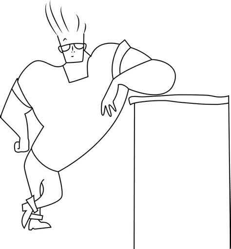Dibujo De Johnny Bravo Para Colorear Para Imprimir Y Colorear Porn