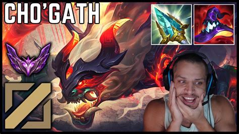 Tyler I M A Mid Lane Monster Cho Gath Mid Full Gameplay Season