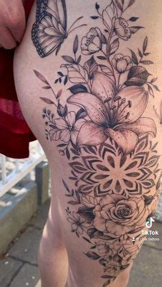 Ideas De Tatuaje Nalga Tatuajes Femeninos Tatuajes En El Muslo Y
