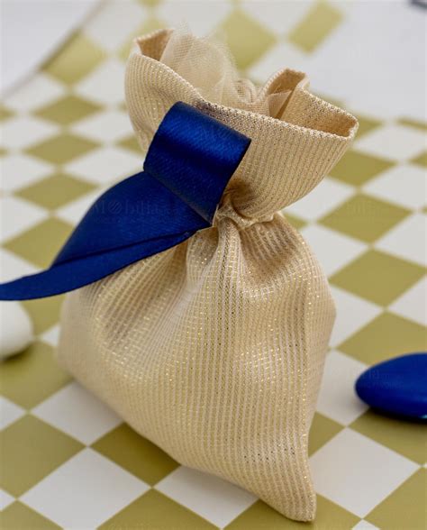 Sacchetto Cotone Beige Con Glitter E Confetti Mobilia Store Home