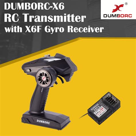 Tay Dumborc 6 kênh TX RX X6F Dumbo RC X4 X6 4CH 6CH sóng điều khiển 2
