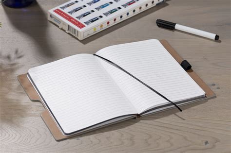 Notes A5 W Linie Z Kartkami Z Certyfikatem FSC Blakk Z Nadrukiem