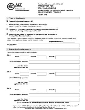 Fillable Online Legislation Act Gov Form 1M ACT Legislation Register