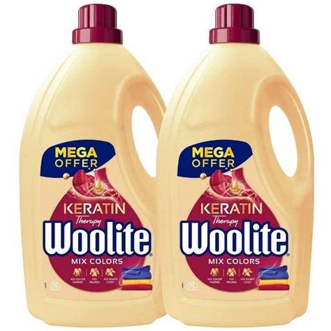 Zestaw 2 płynów do prania kolorów Woolite Keratin Therapy 2x 4 5L