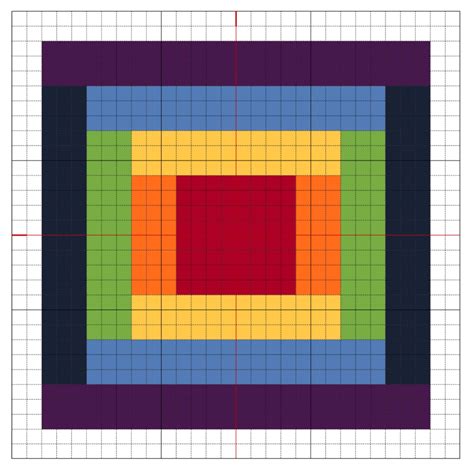 Cross Stitch Rainbow Block 2 The Crafty Mummy