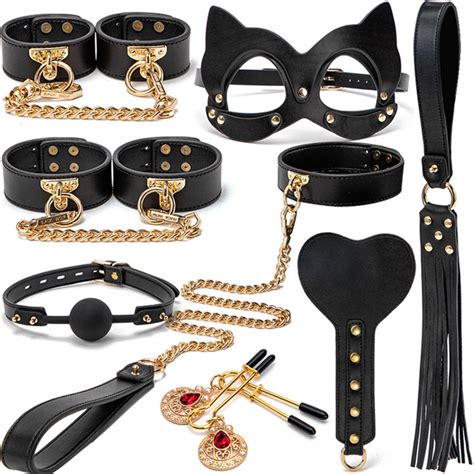 Bondage Gear Real Leather Bdsm Set Bondage Kit Sex Toys Bdsm Bondage And Bondage Gear