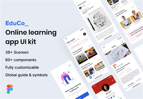 Edumy Online Learning Mobile App Ui Kit Figma