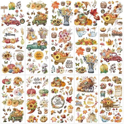 10 Sheets Botanical Flower Rub On Transfers For Craft Vintage Floral