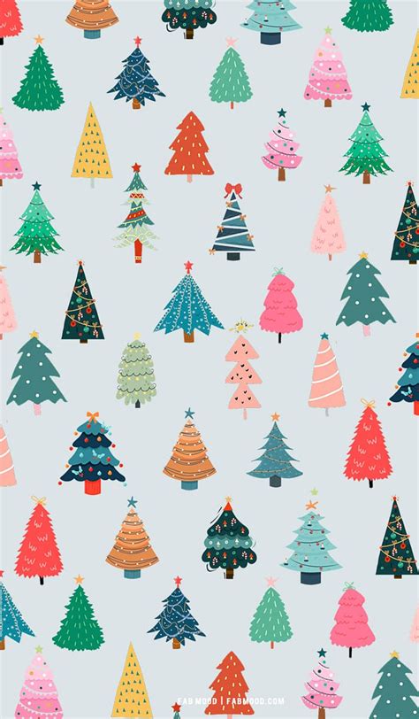 Christmas Aesthetic Colourful Christmas Trees 1 Fab Mood Wedding
