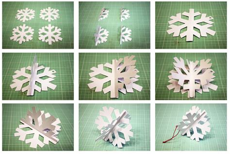 D Snowflakes Bits Of Paper