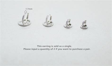 CZ Cartilage Hoop Helix Hoop Earring Tiny Hoop Conch Hoop Etsy Canada