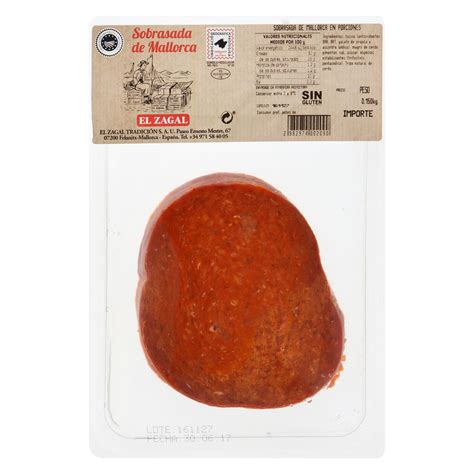 Sobrasada De Mallorca En Porciones El Zagal G