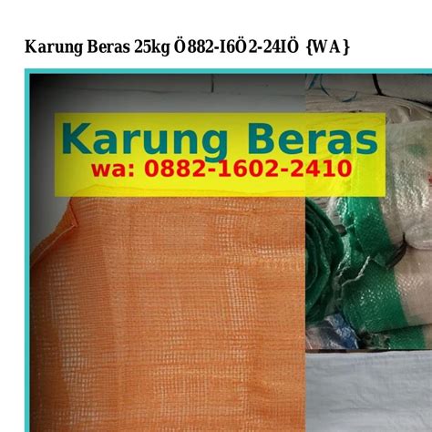 Karung Beras 25kg Pdf DocDroid