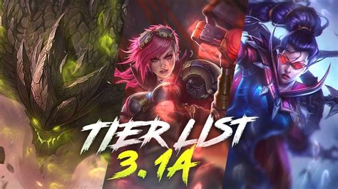 TIER LIST WILD RIFT PARCHE 3 1A LOS MEJORES CAMPEONES DEL META LOL