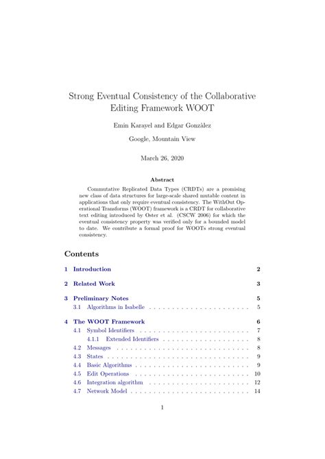 pdf strong eventual consistency of the collaborative editing framework woot [formalization]