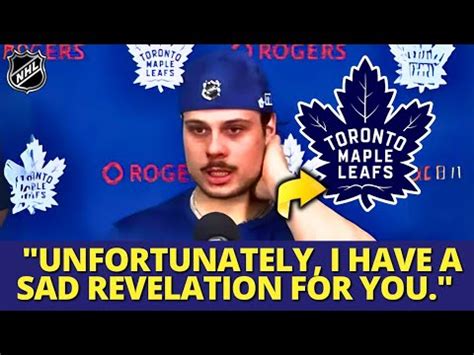 OH MY AUSTON MATTHEWS MAKES BIG REVELATION AFTER PLAYOFFS DEFEAT