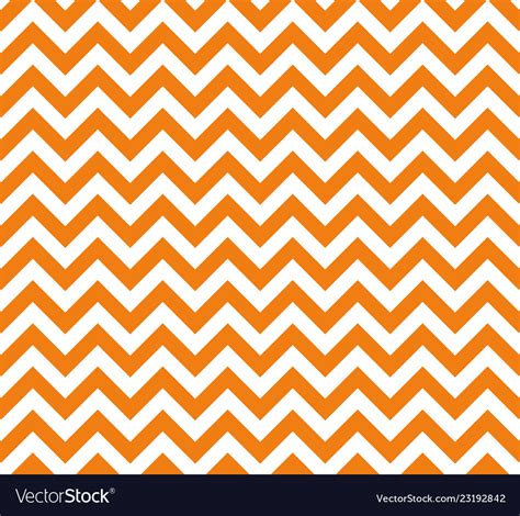 Orange And White Zig Zag Seamless Pattern Vector Image