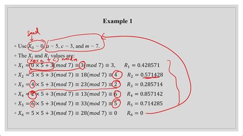 lecture 12 random number generator midsquare and linear congruential algorithm youtube