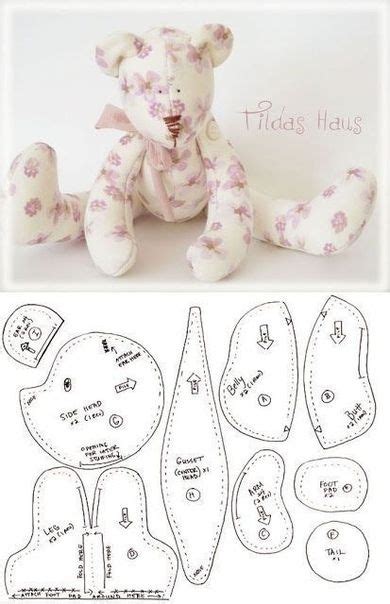 Moldes De Osos Para Imprimir Patrones Moldes Para Manualidades Gratis