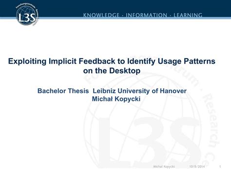 ppt exploiting implicit feedback to identify usage patterns on the desktop powerpoint